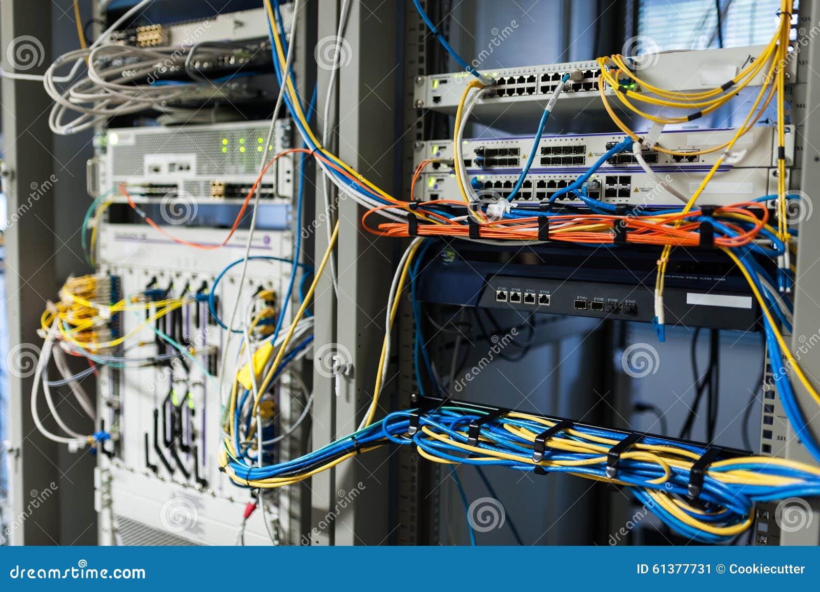 Core Switch Technology in Network Room Place Stock Image - Image of ...