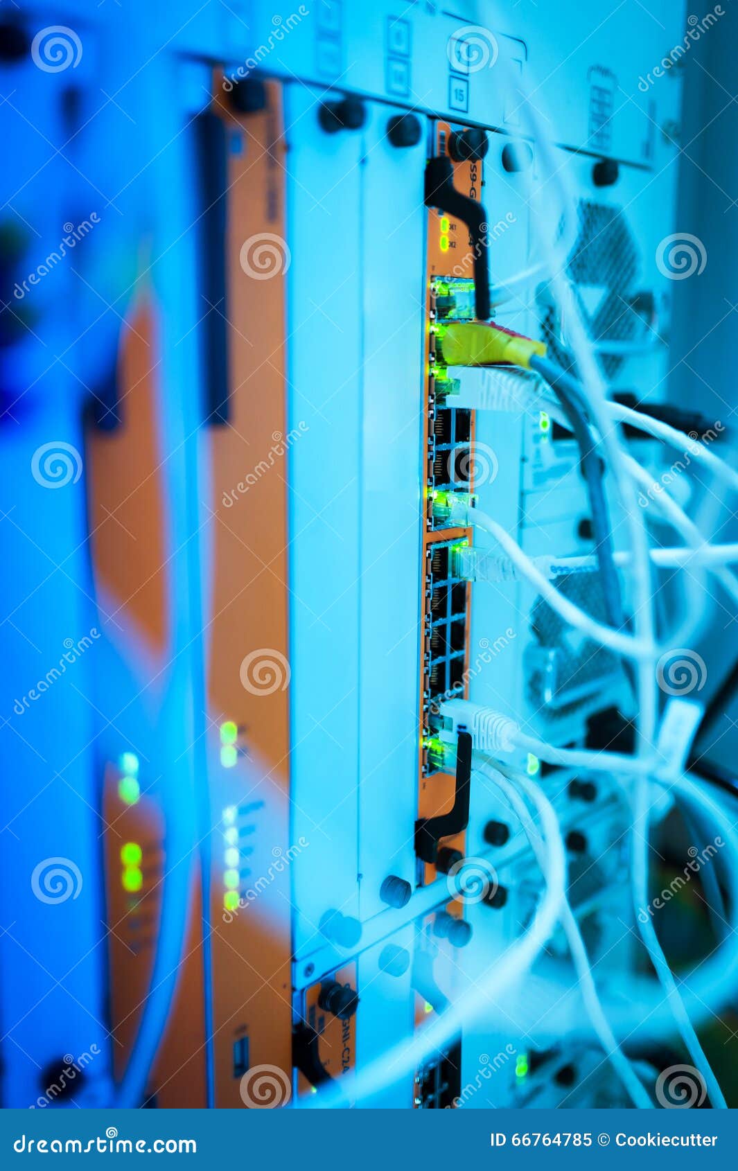 Core Switch Technology in Network Room Place Stock Image - Image of ...