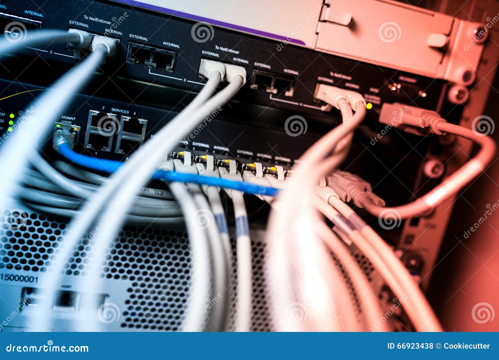Core Switch Technology in Network Room Place Stock Photo - Image of ...