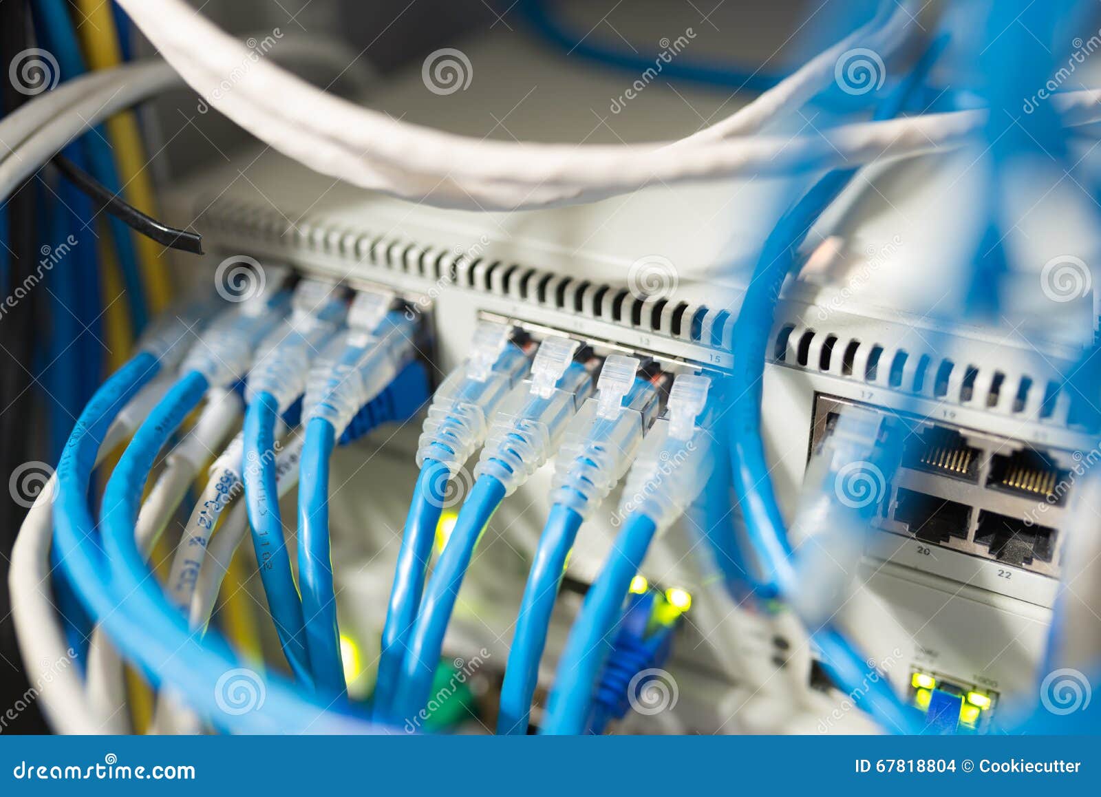 Core Switch Technology in Network Room Place Stock Photo - Image of ...