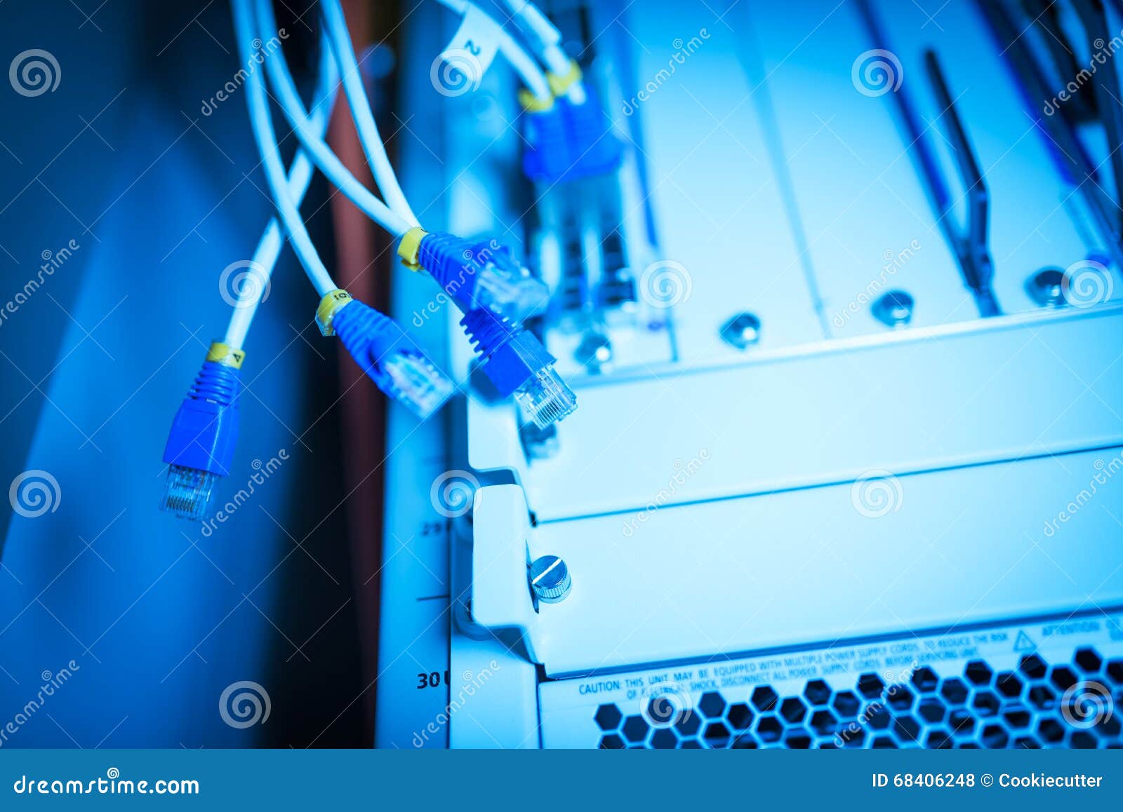 Core Switch Technology in Network Room Place Stock Photo - Image of ...