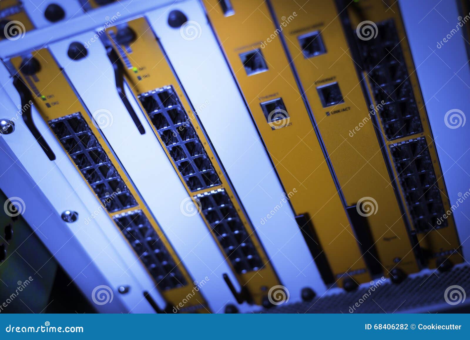 Core Switch Technology in Network Room Place Stock Photo - Image of ...