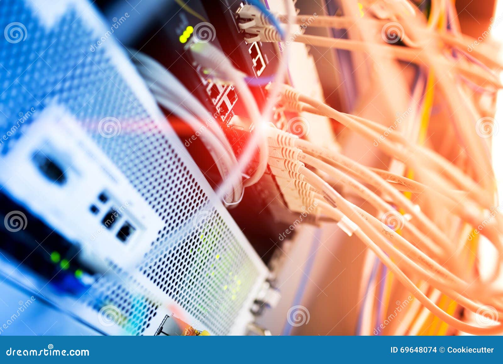 Core Switch Technology in Network Room Place Stock Photo - Image of ...