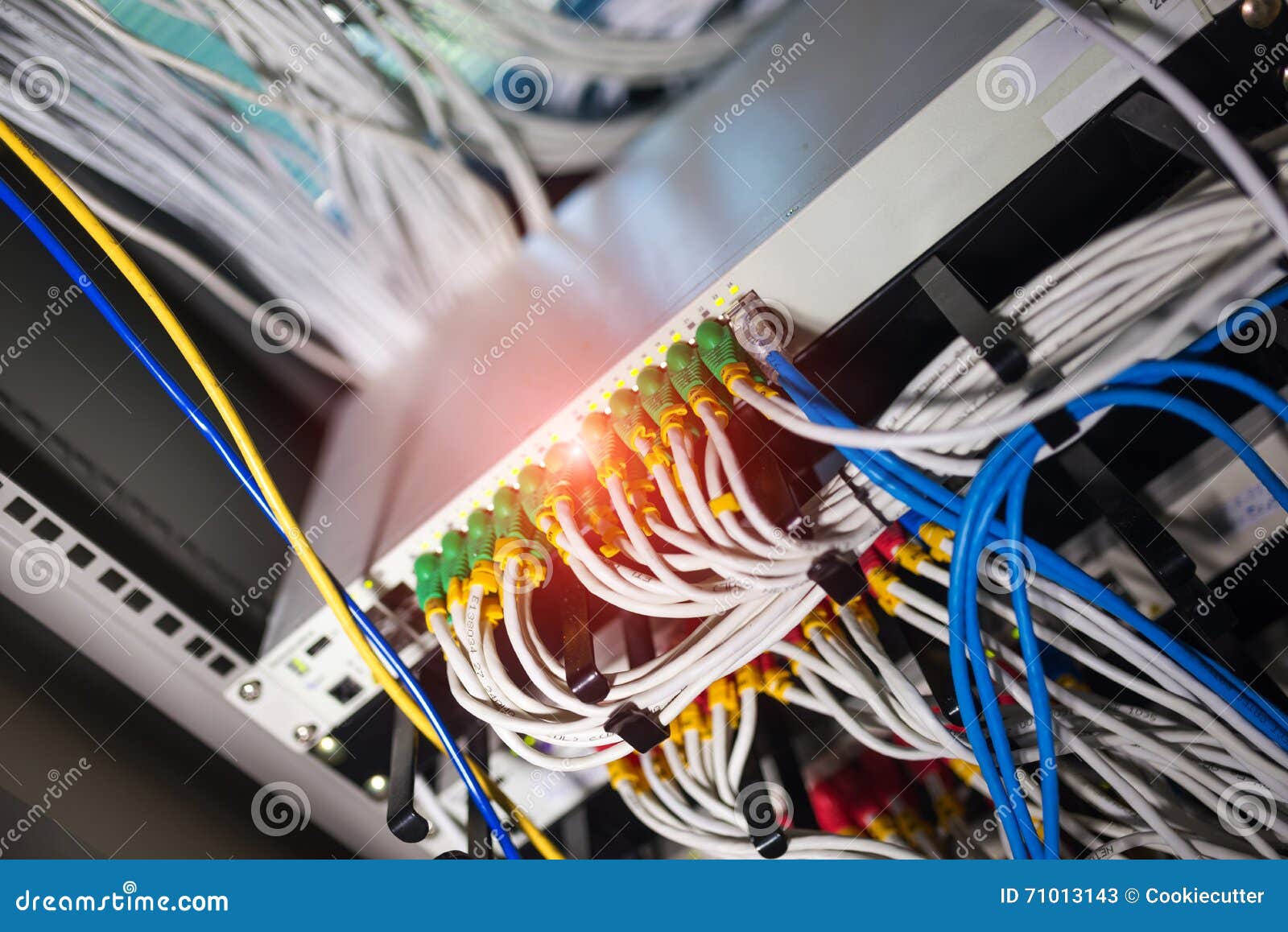 Core Switch Technology in Network Room Place Stock Image - Image of ...