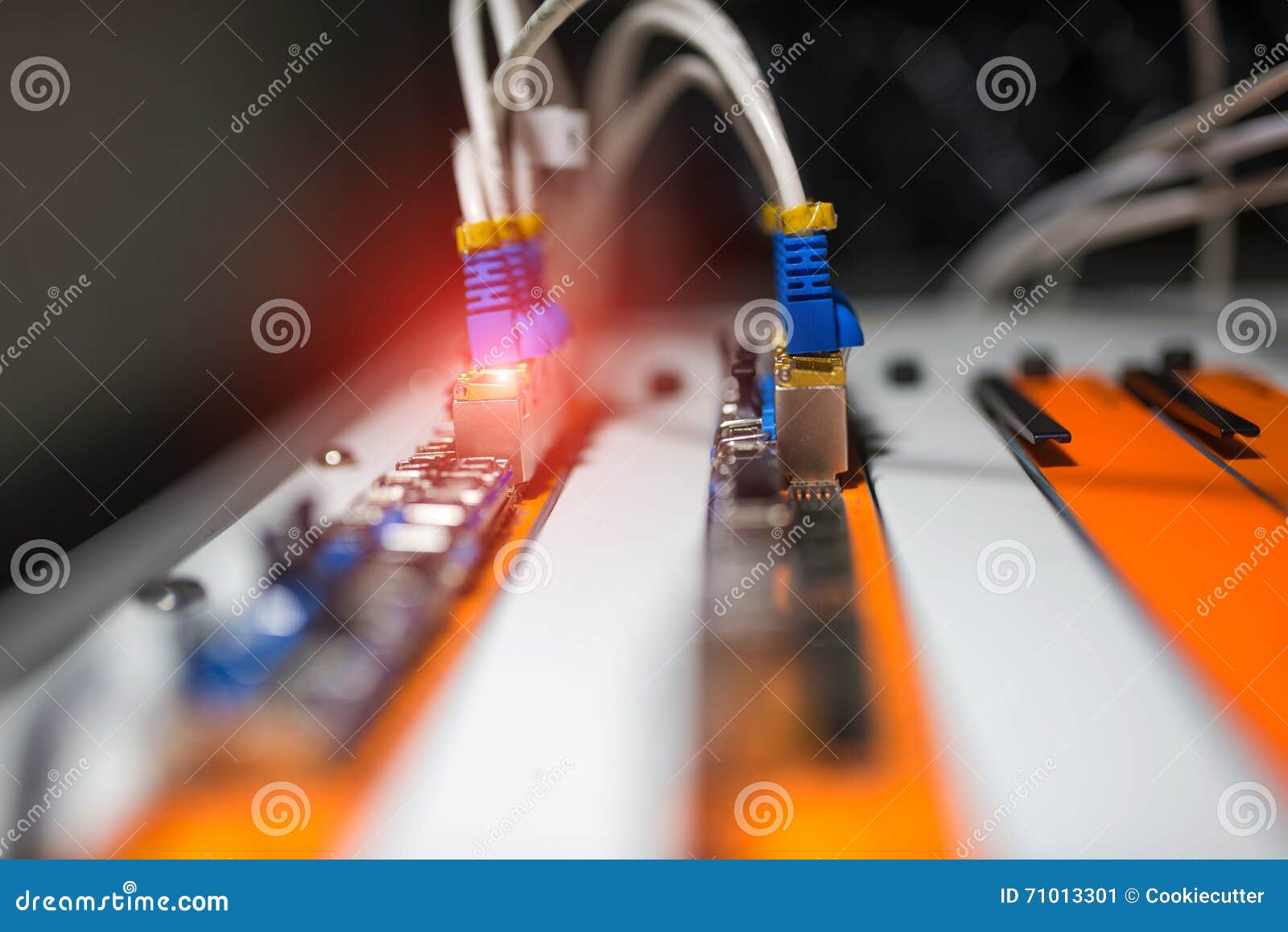 Core Switch Technology in Network Room Place Stock Image - Image of ...