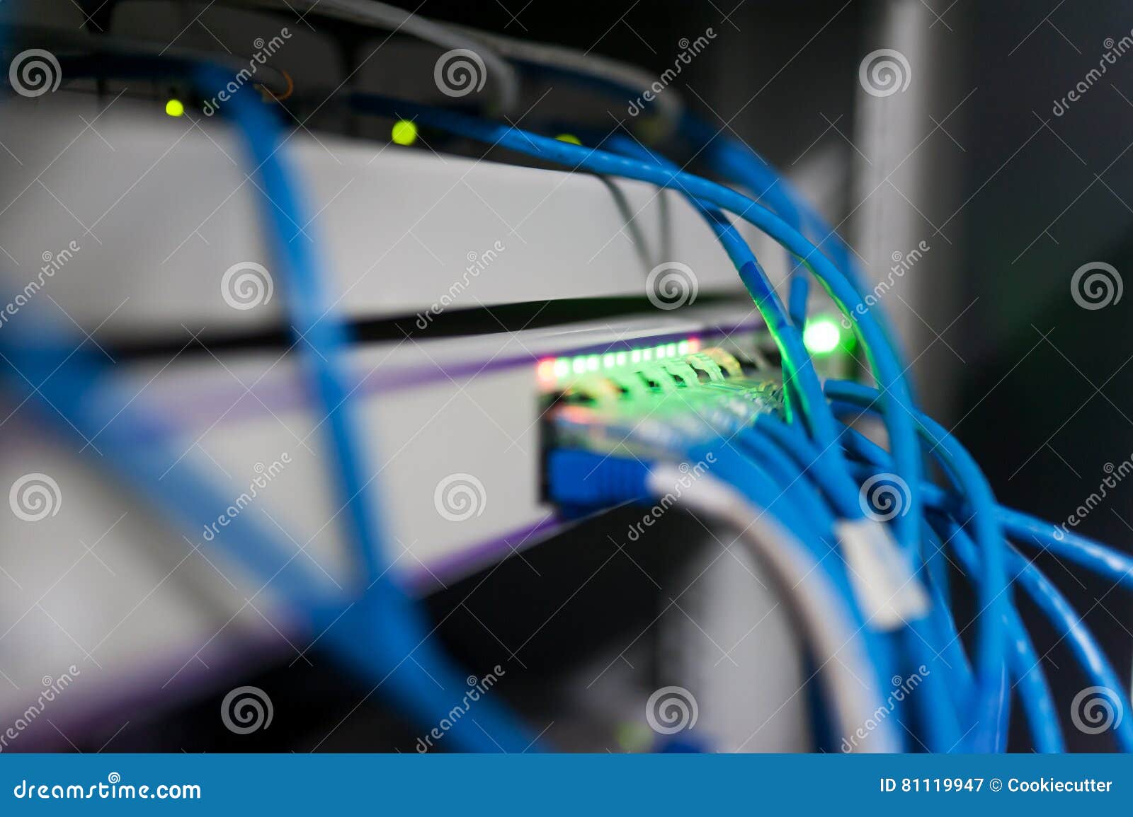Core Switch Technology in Network Room Place Stock Image - Image of ...