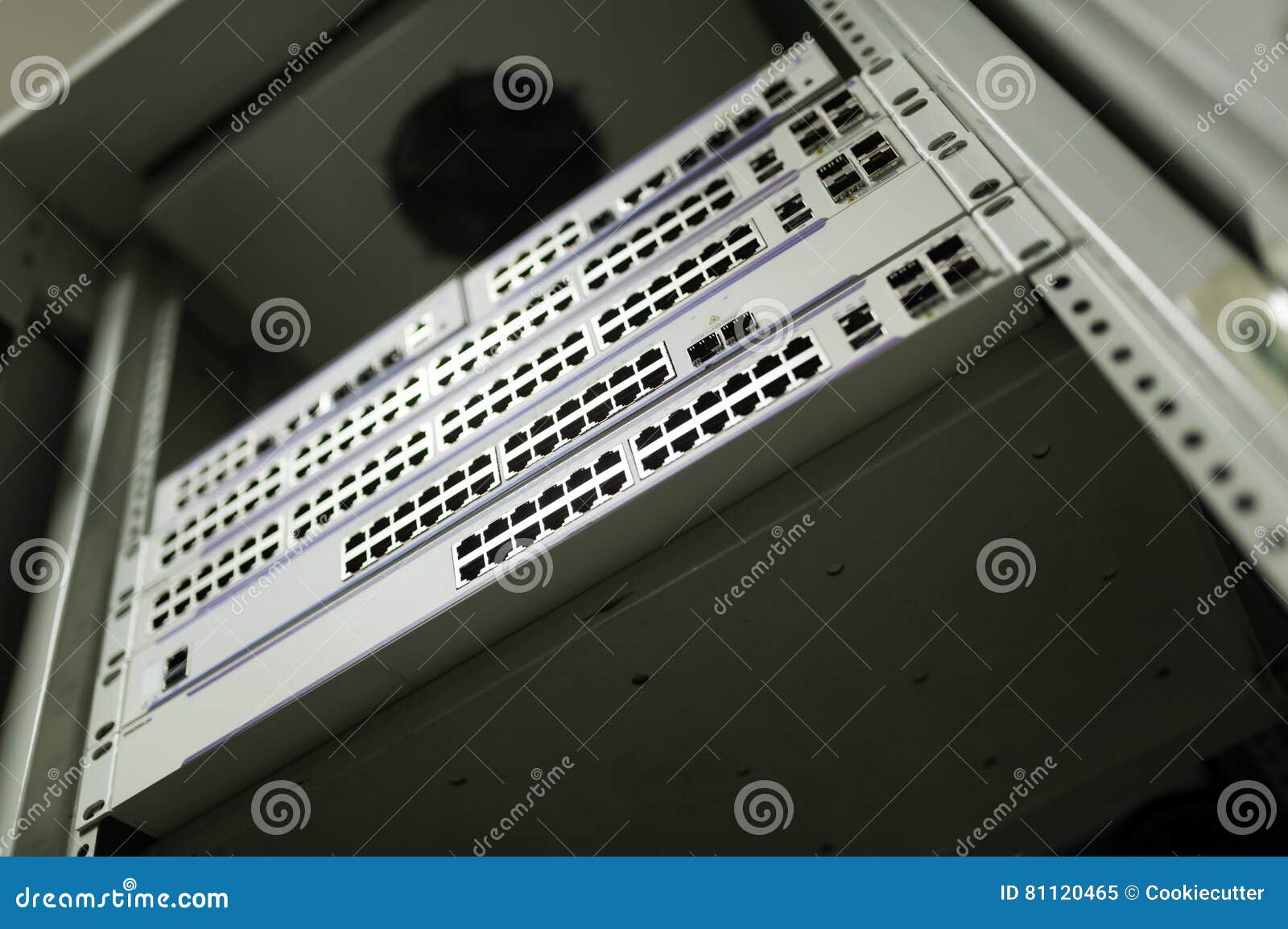 Core Switch Technology in Network Room Place Stock Image - Image of ...
