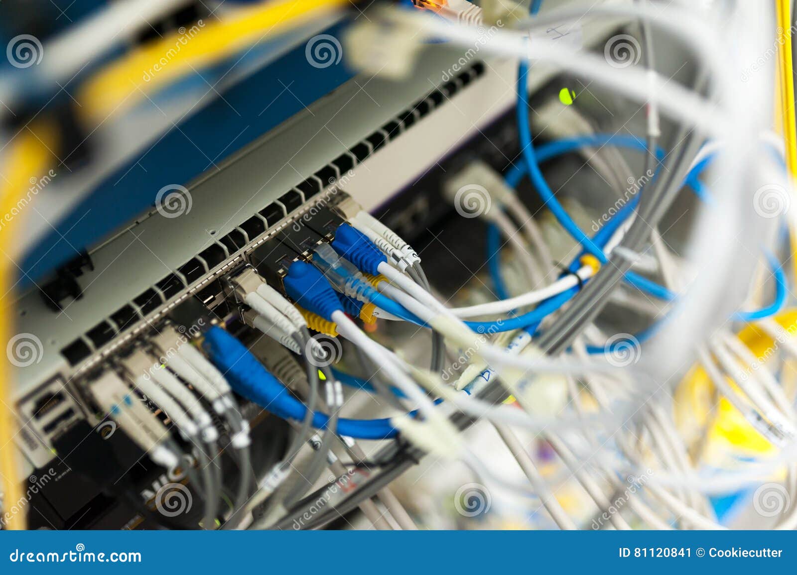 Core Switch Technology in Network Room Place Stock Image - Image of ...