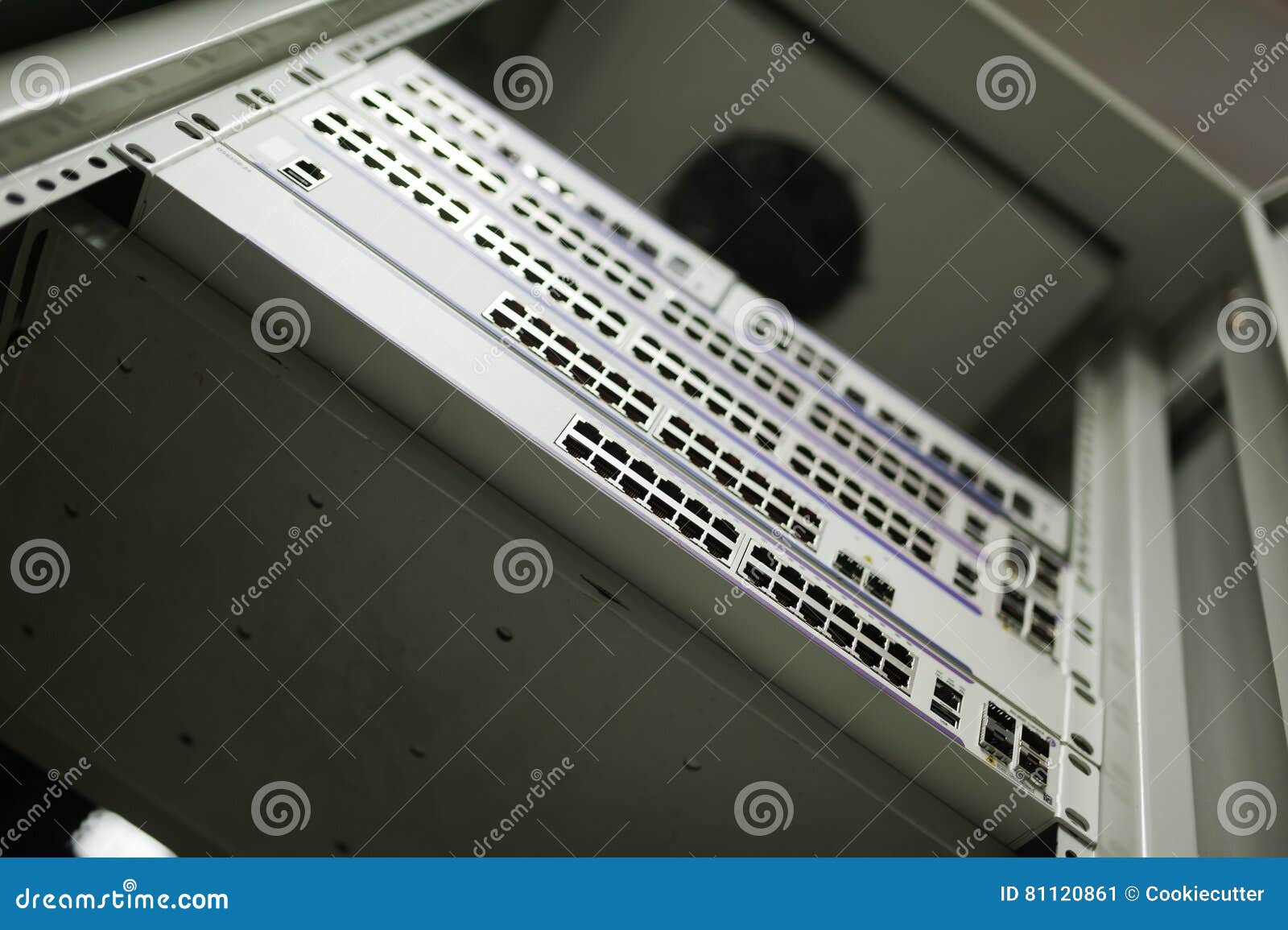 Core Switch Technology in Network Room Place Stock Image - Image of ...