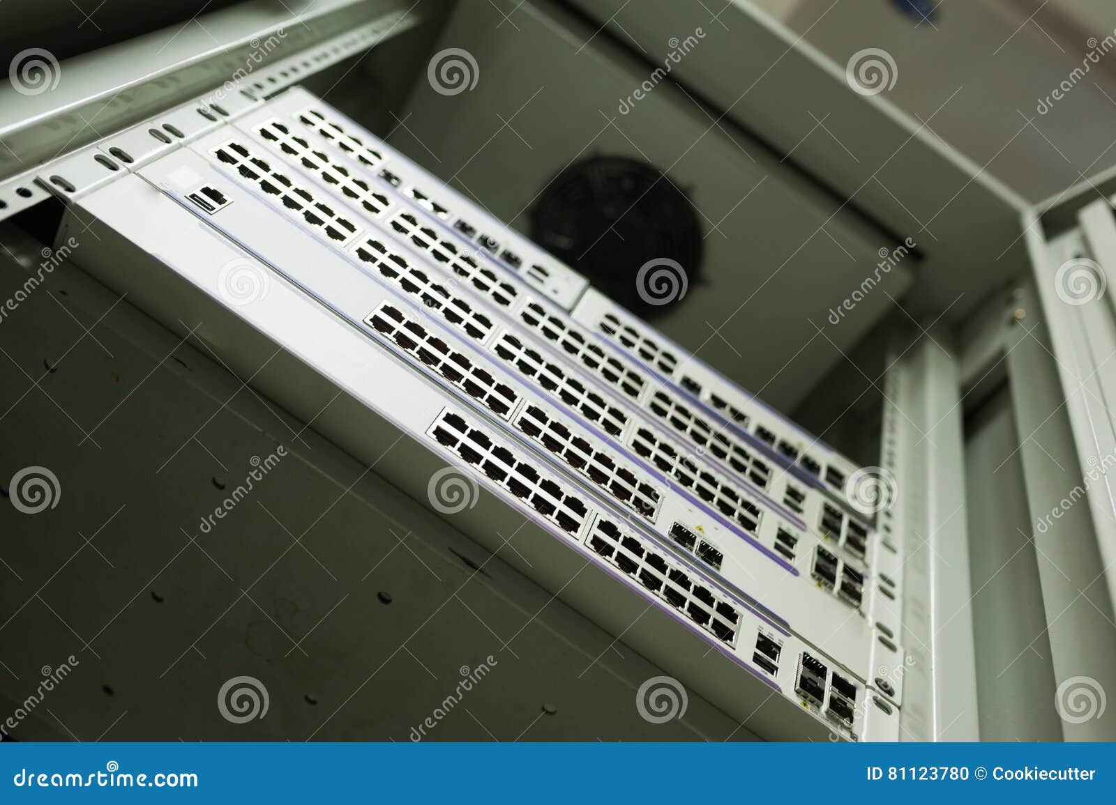 Core Switch Technology in Network Room Place Stock Photo - Image of ...
