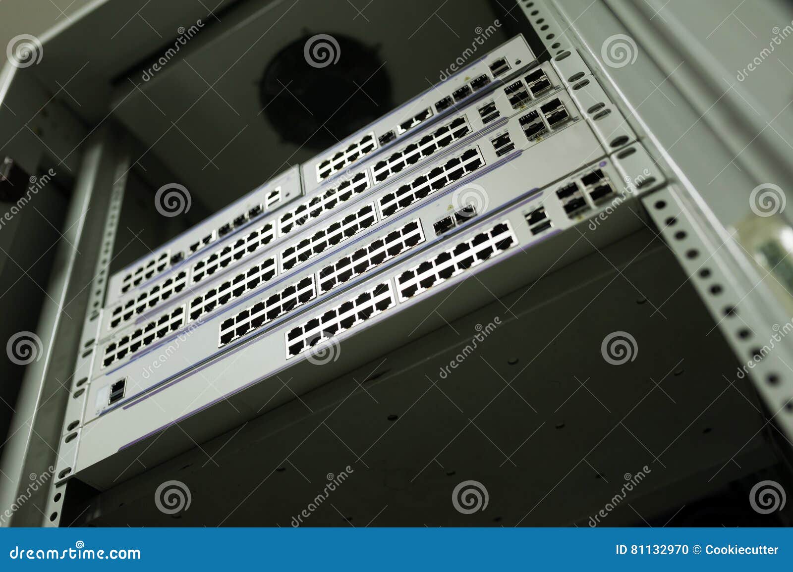 Core Switch Technology in Network Room Place Stock Photo - Image of ...