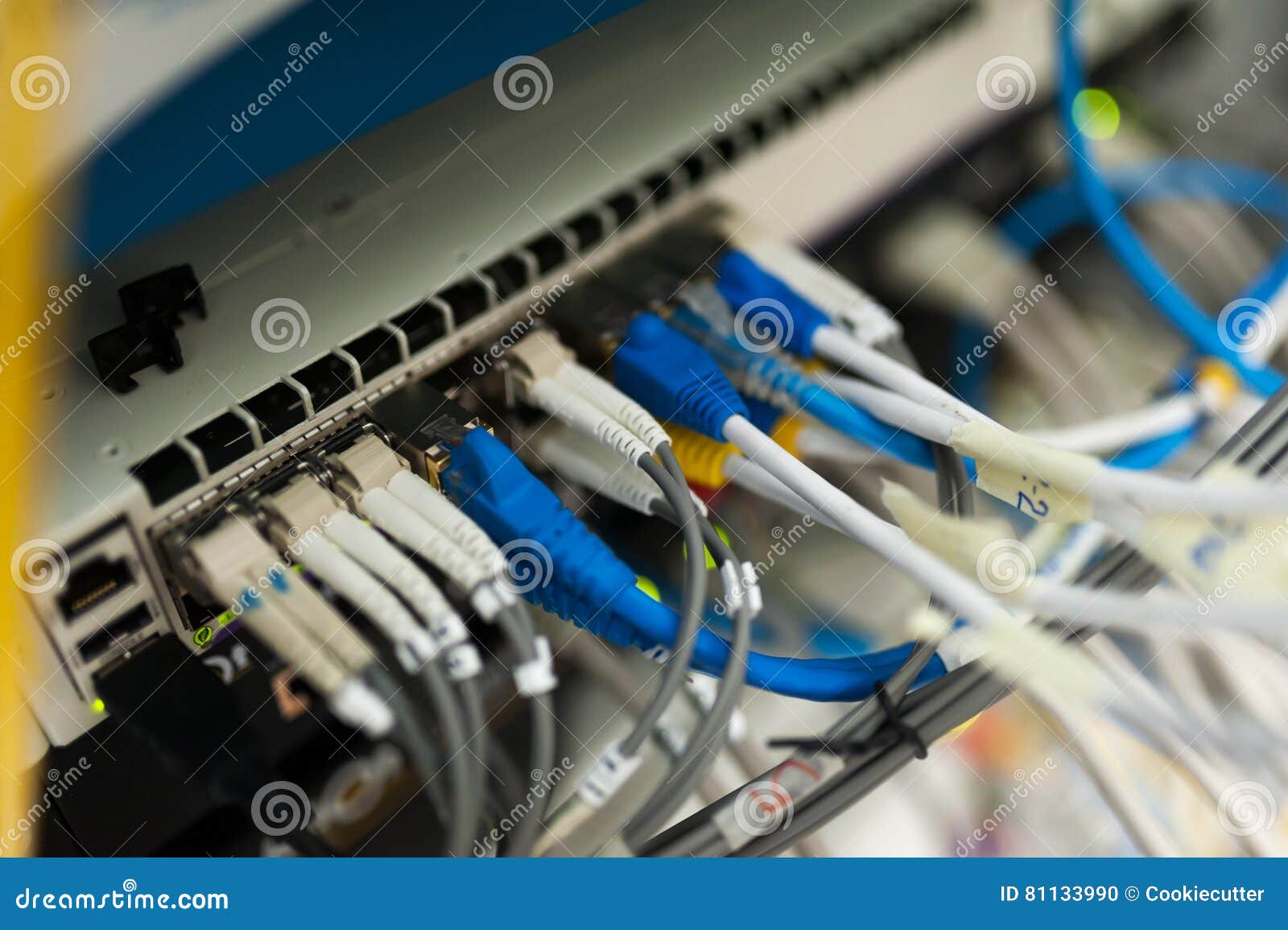 Core Switch Technology in Network Room Place Stock Photo - Image of ...