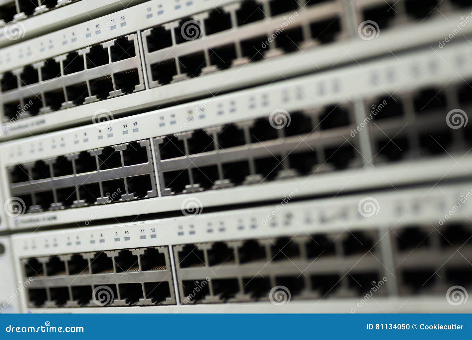 Core Switch Technology in Network Room Place Stock Photo - Image of ...