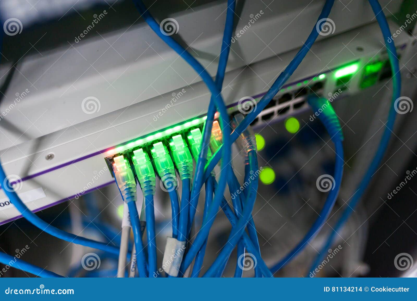 Core Switch Technology in Network Room Place Stock Photo - Image of ...