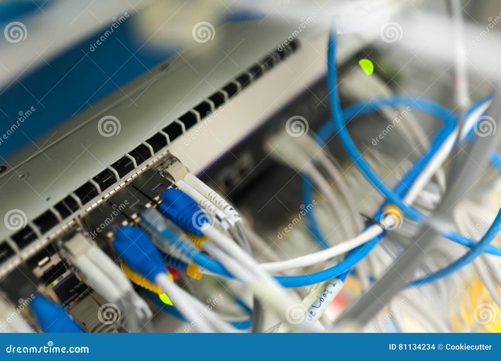 Core Switch Technology in Network Room Place Stock Photo - Image of ...