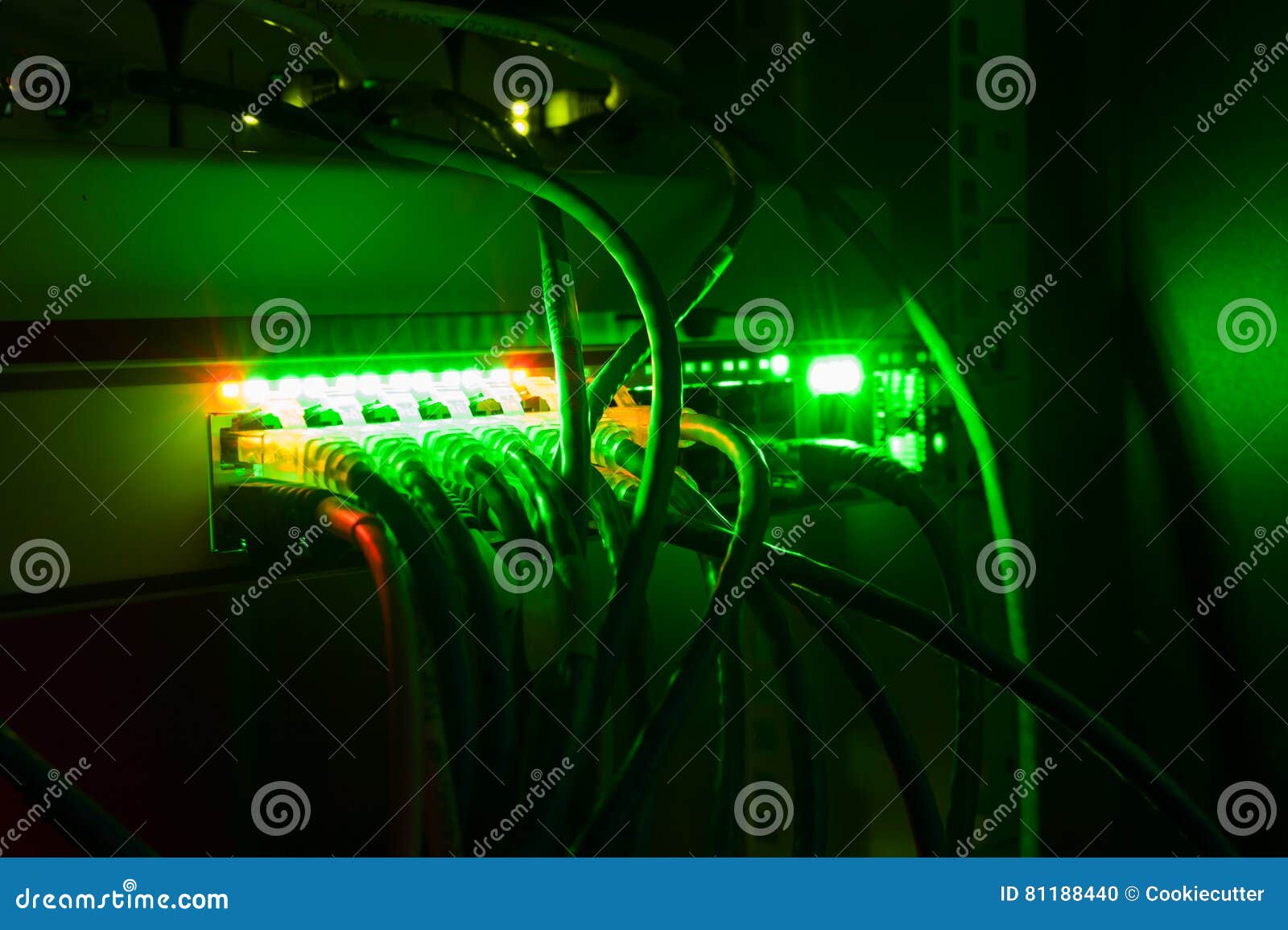 Core Switch Technology in Network Room Place Stock Photo - Image of ...