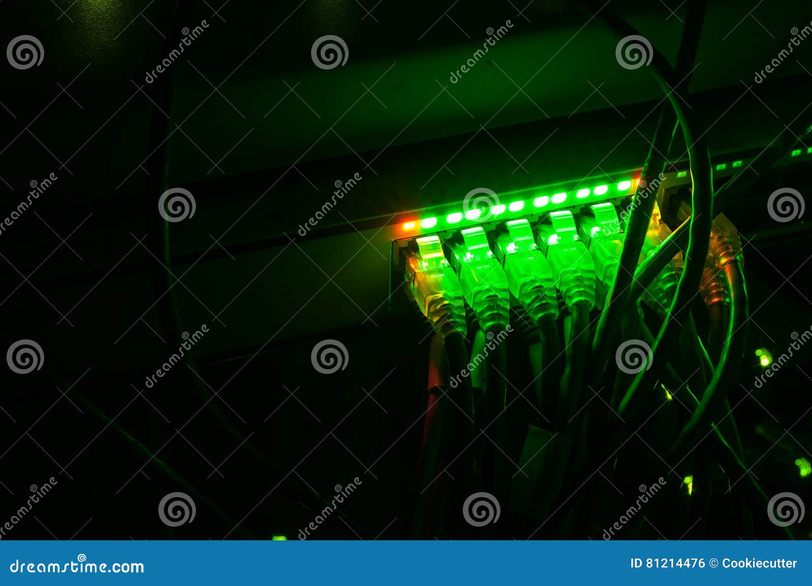 Core Switch Technology in Network Room Place Stock Photo - Image of ...