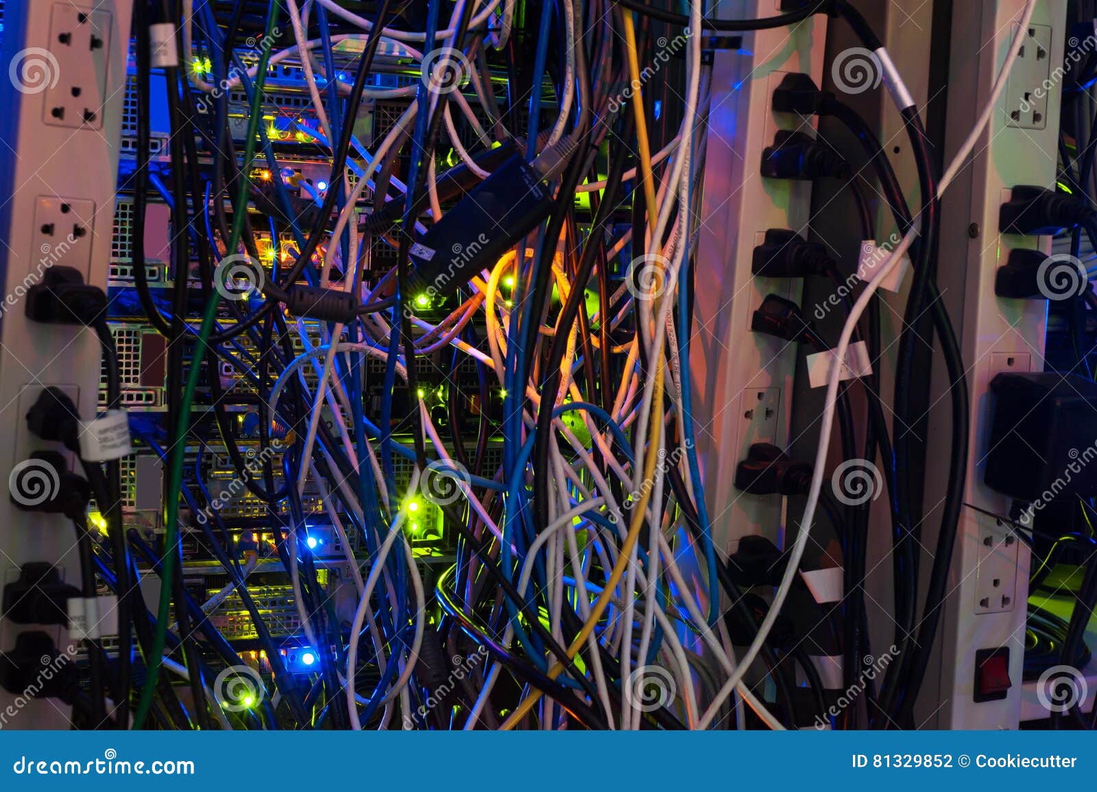 Core Switch Technology in Network Room Place Stock Photo - Image of ...