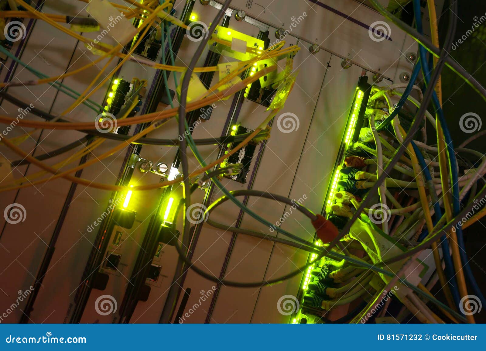 Core Switch Technology in Network Room Place Stock Photo - Image of ...