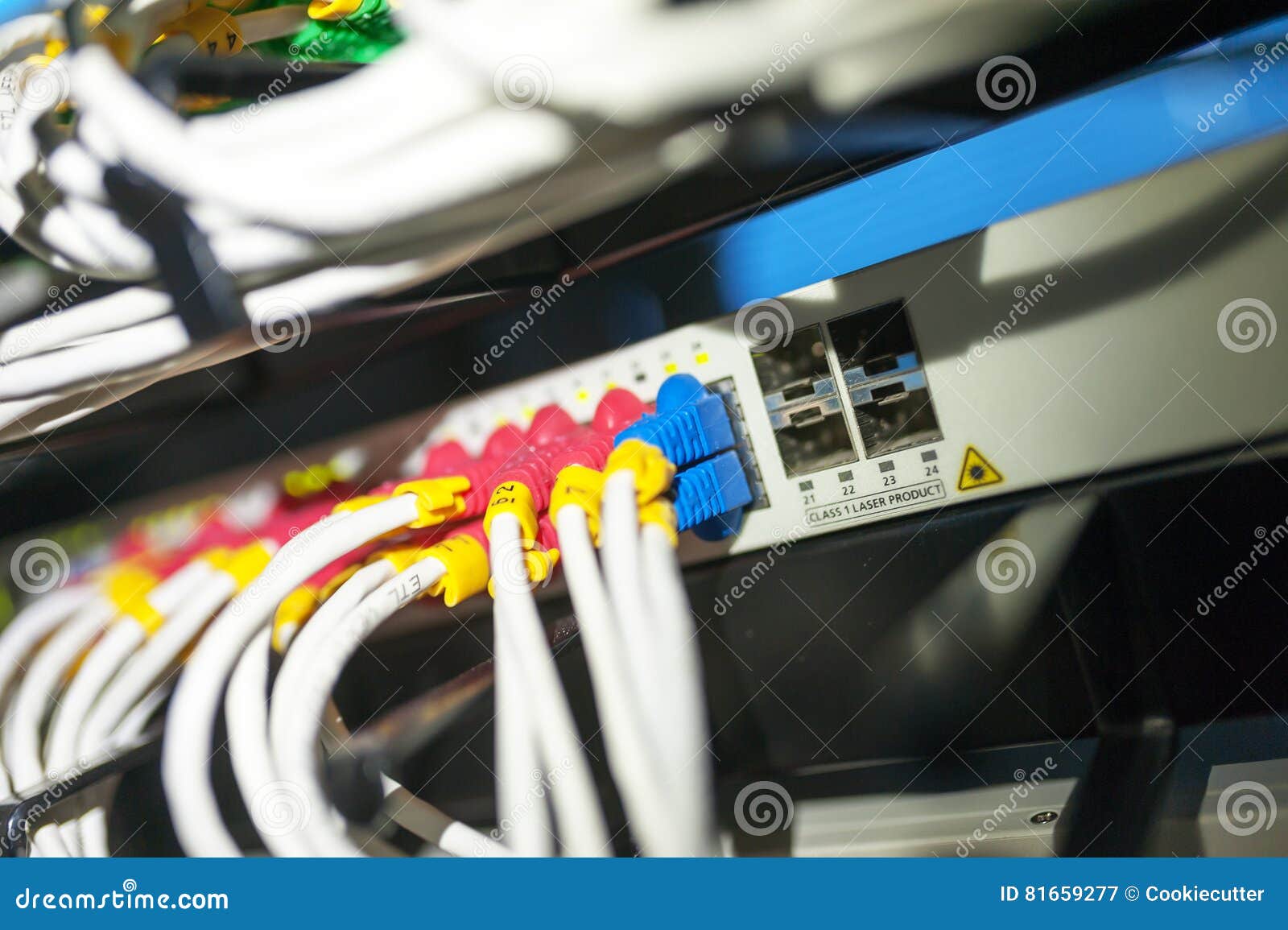 Core Switch Technology in Network Room Place Stock Image - Image of ...