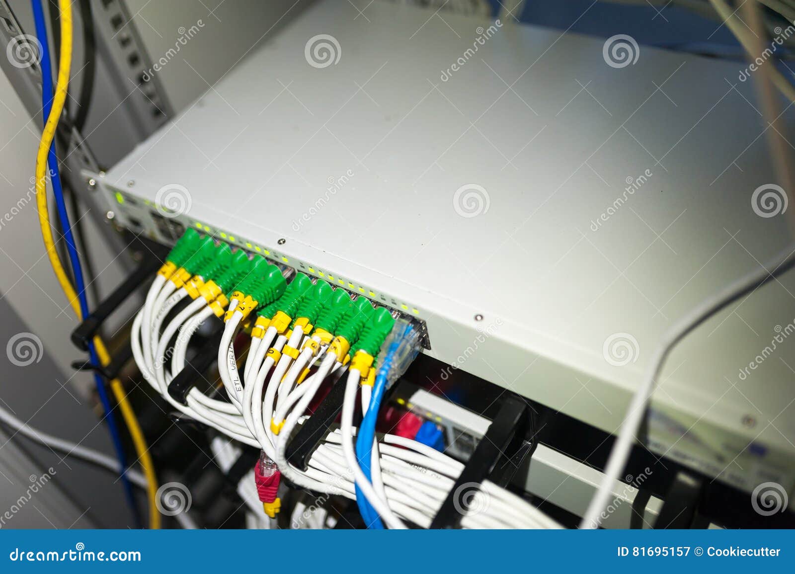 Core Switch Technology in Network Room Place Stock Image - Image of ...