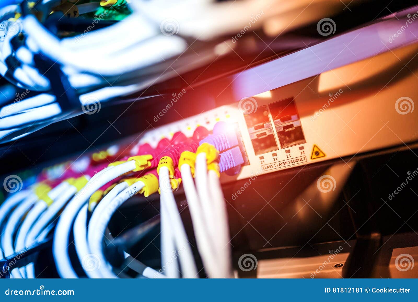 Core Switch Technology in Network Room Place Stock Image - Image of ...
