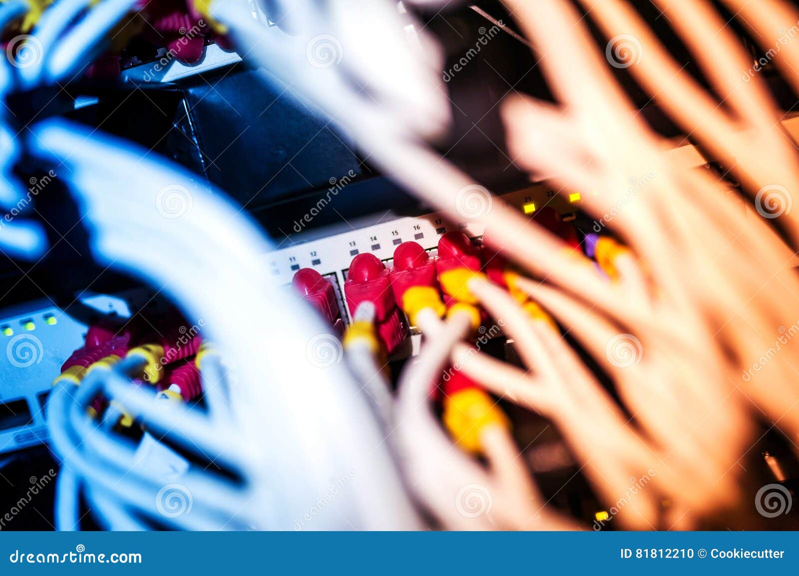 Core Switch Technology in Network Room Place Stock Photo - Image of ...