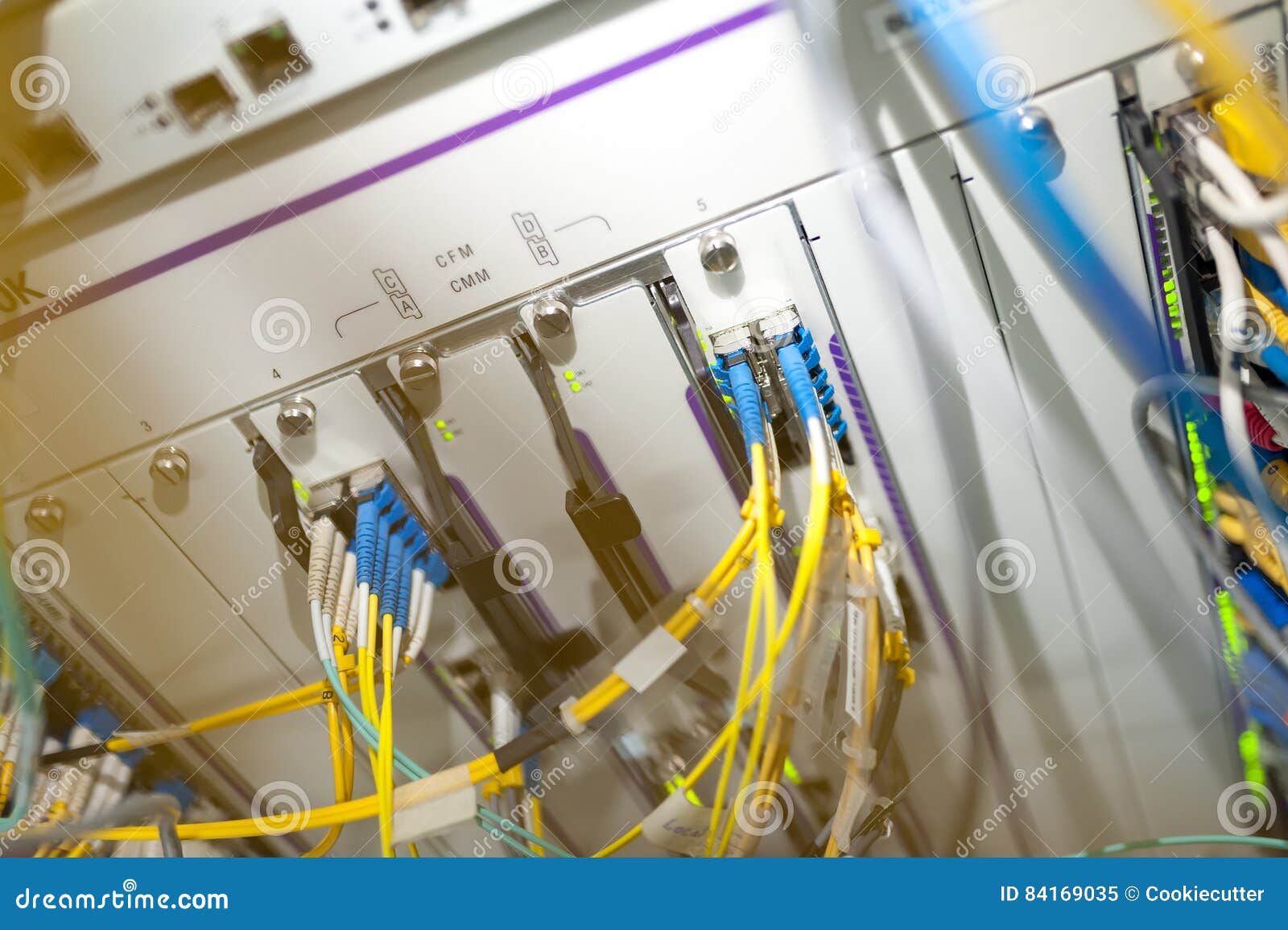 Core Switch Technology in Network Room Place Stock Image - Image of ...