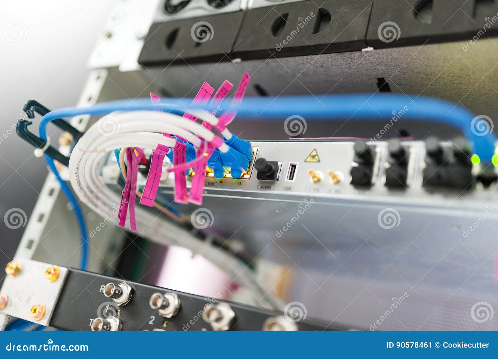 Core Switch Technology in Network Room Place Stock Image - Image of ...