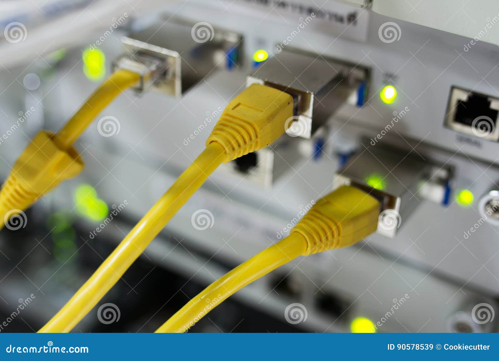 Core Switch Technology in Network Room Place Stock Image - Image of ...