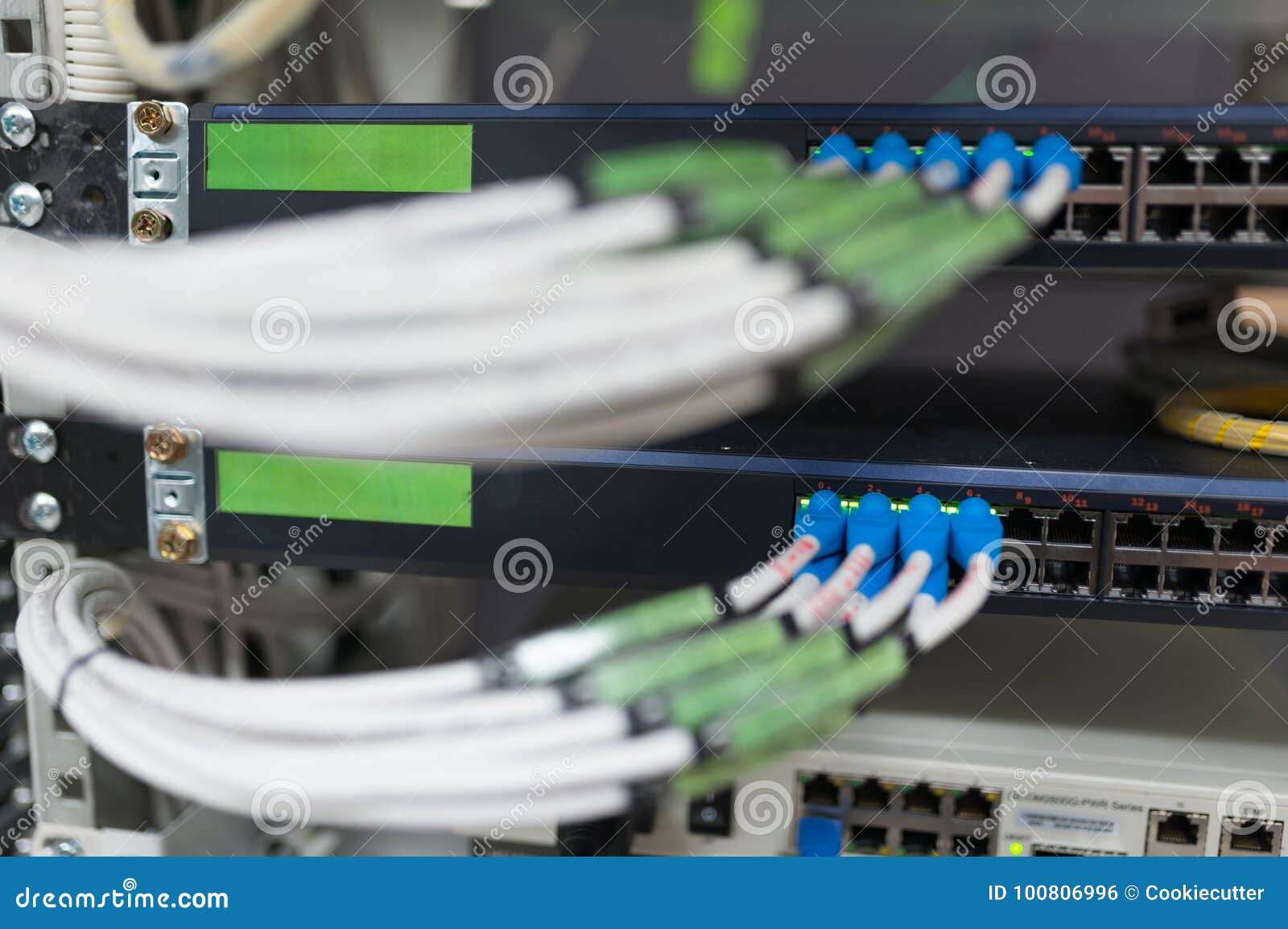 Core Switch Technology in Network Room Place Stock Photo - Image of ...