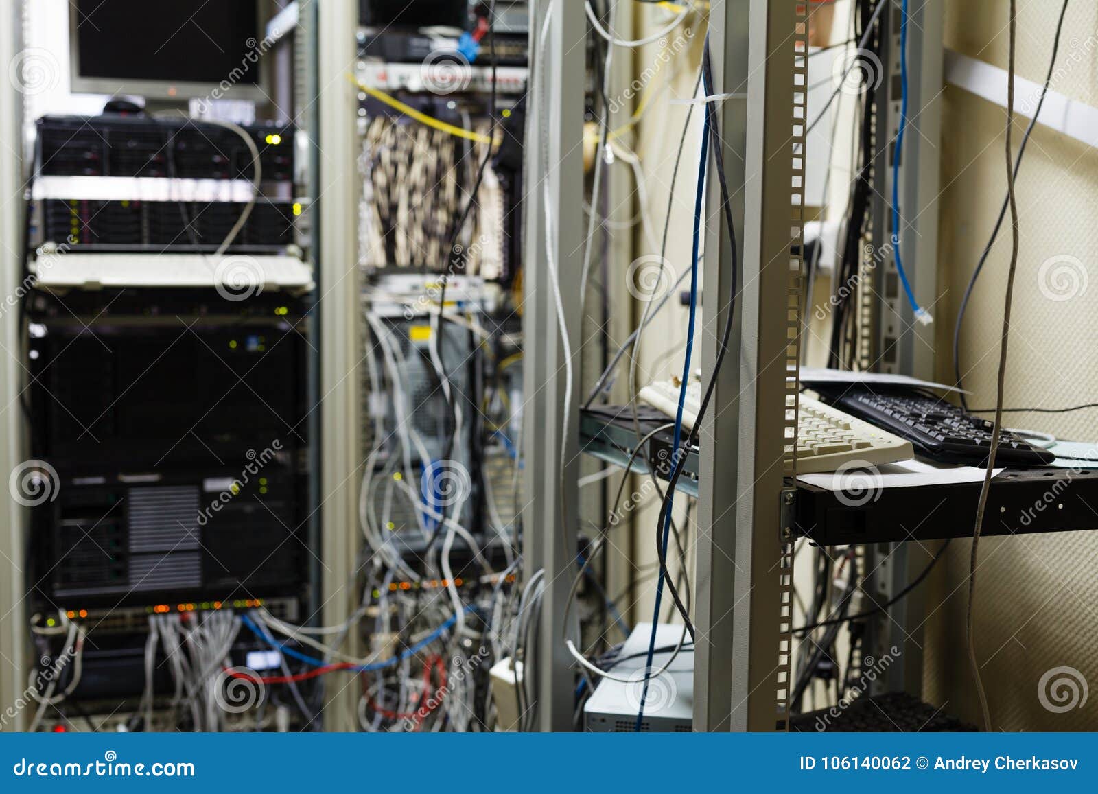 Core Switch Technology in Network Room Place Stock Photo - Image of ...