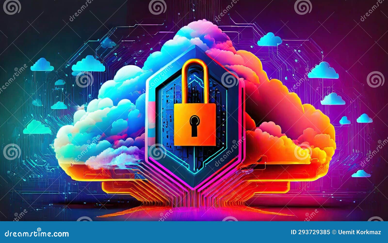 Revolutionary Cloud Computing Technology Stock Illustration ...