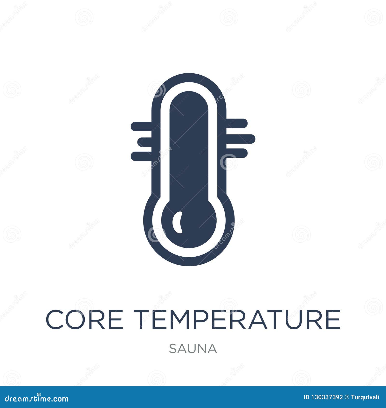 Core Temperature Icon. Trendy Flat Vector Core Temperature Icon Stock ...