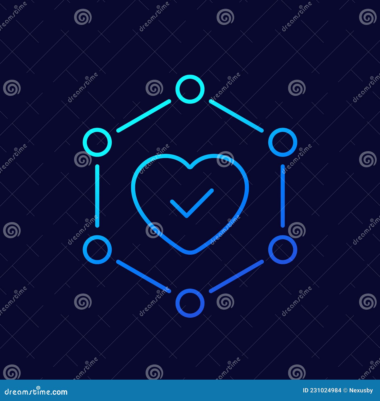 Core Value Line Icon, Vector Stock Vector - Illustration of vision ...