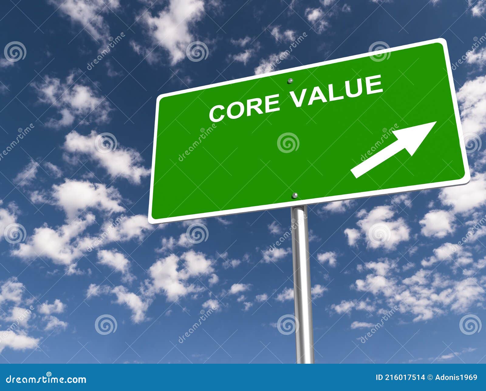 Core value traffic sign stock photo. Image of framework - 216017514