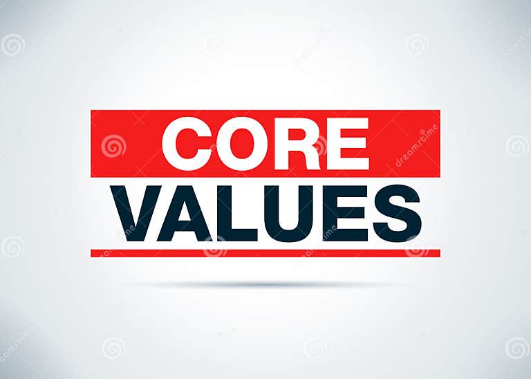 Core Values Abstract Flat Background Design Illustration Stock ...