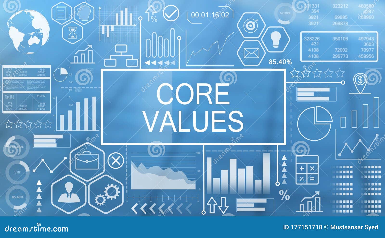 Core Values, Animated Typography Stock Photo - Image of typography ...