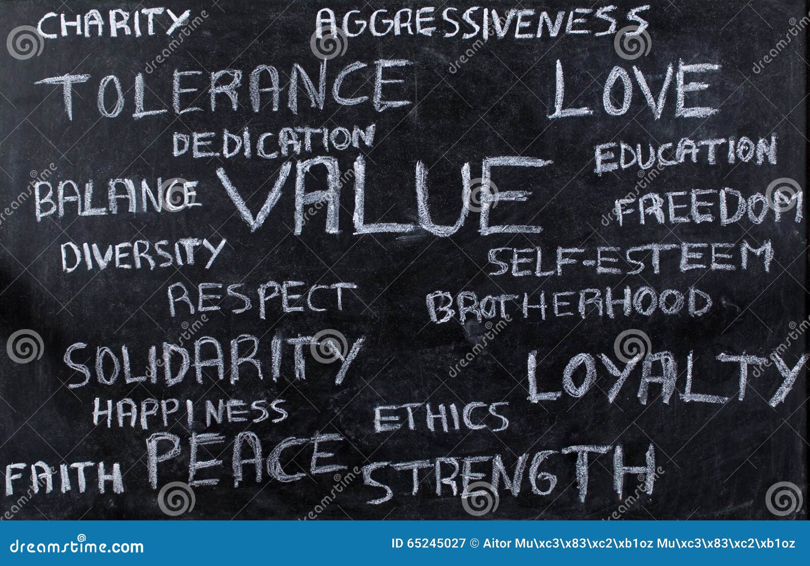 Core values on blackboard stock image. Image of blackboard - 65245027
