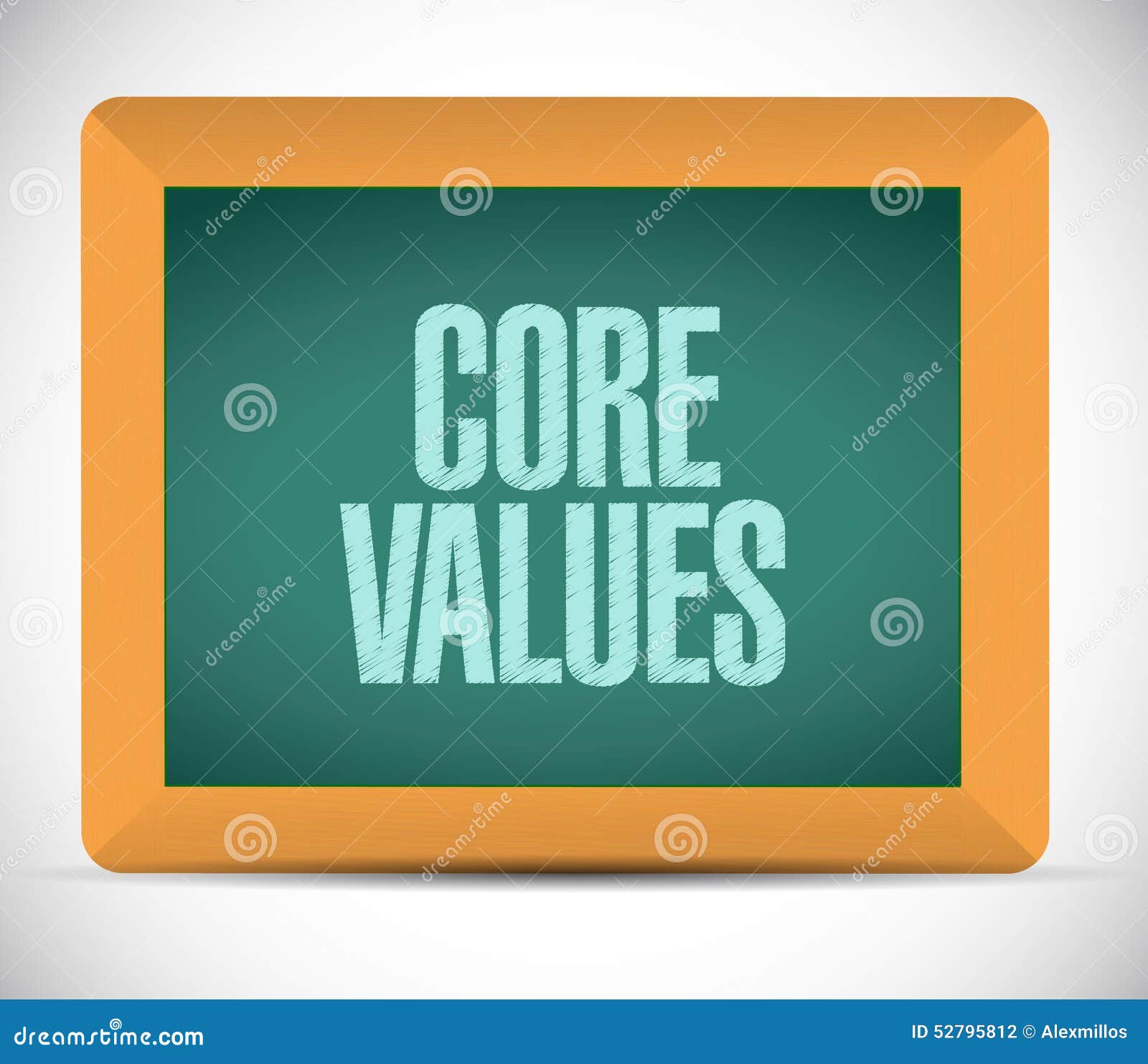Core Values Board Sign Illustration Design Stock Illustration ...