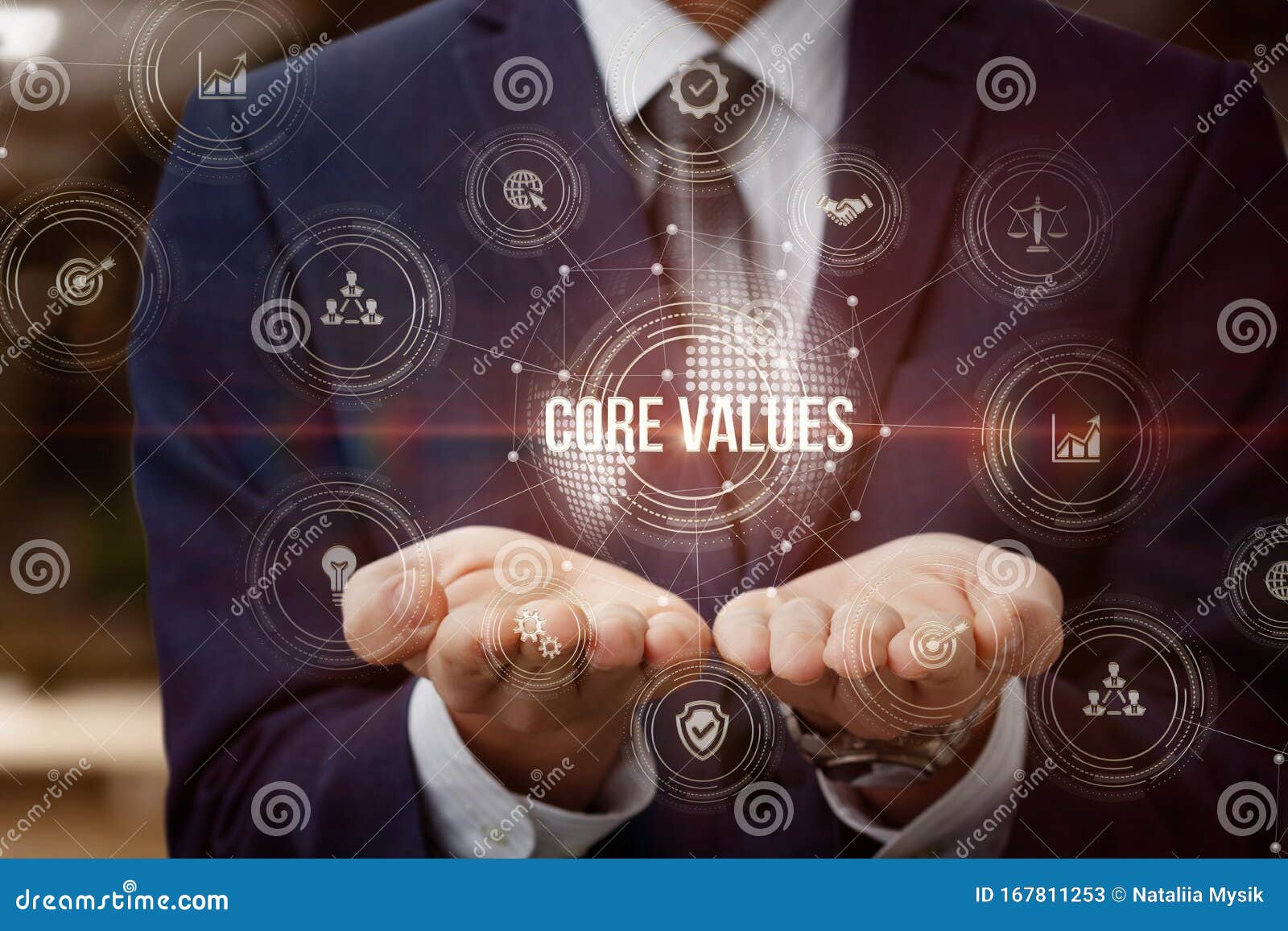 Core values in business stock image. Image of achievement - 167811253