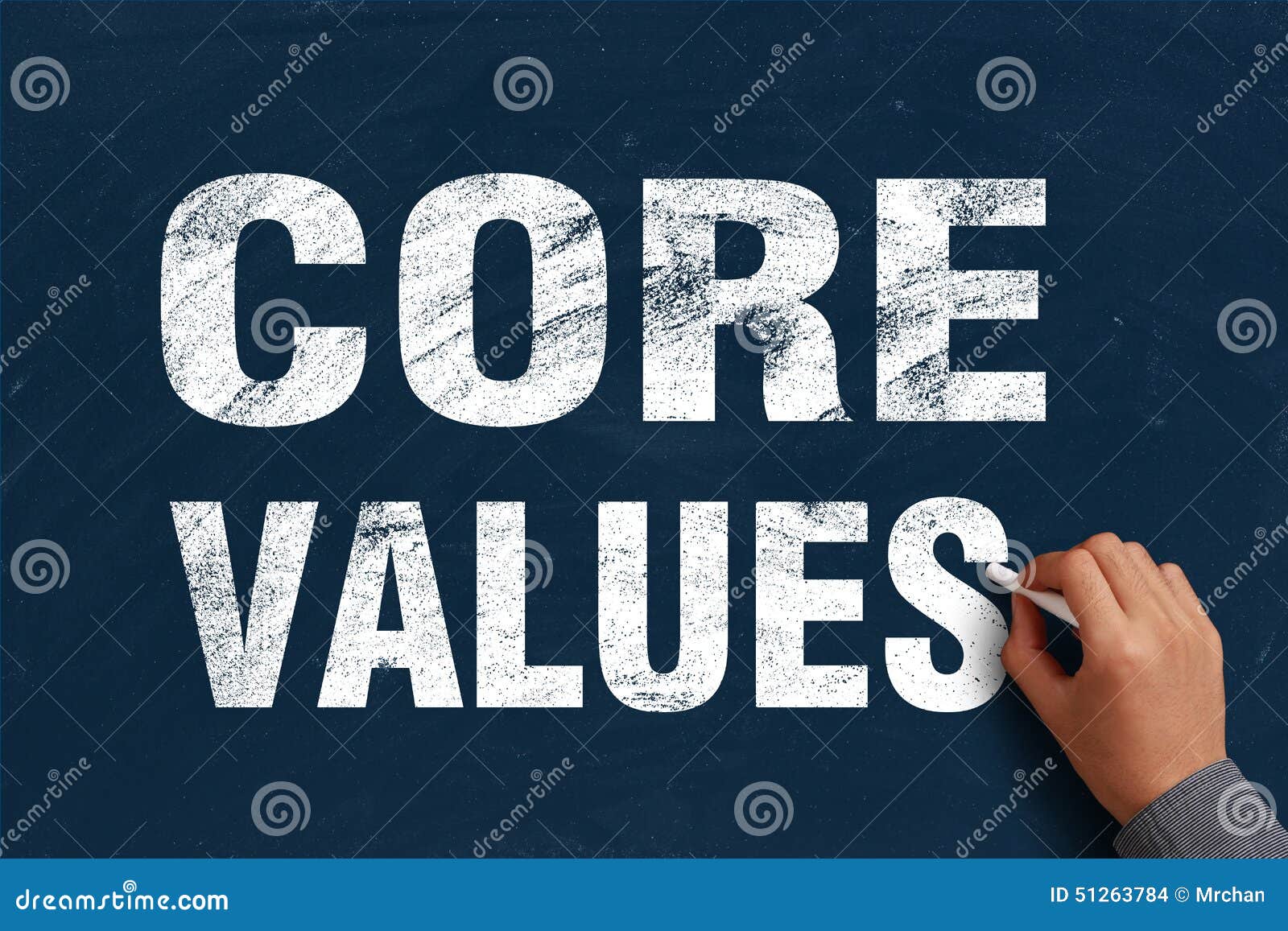 Core Values stock photo. Image of virtue, character, chalkboard - 51263784