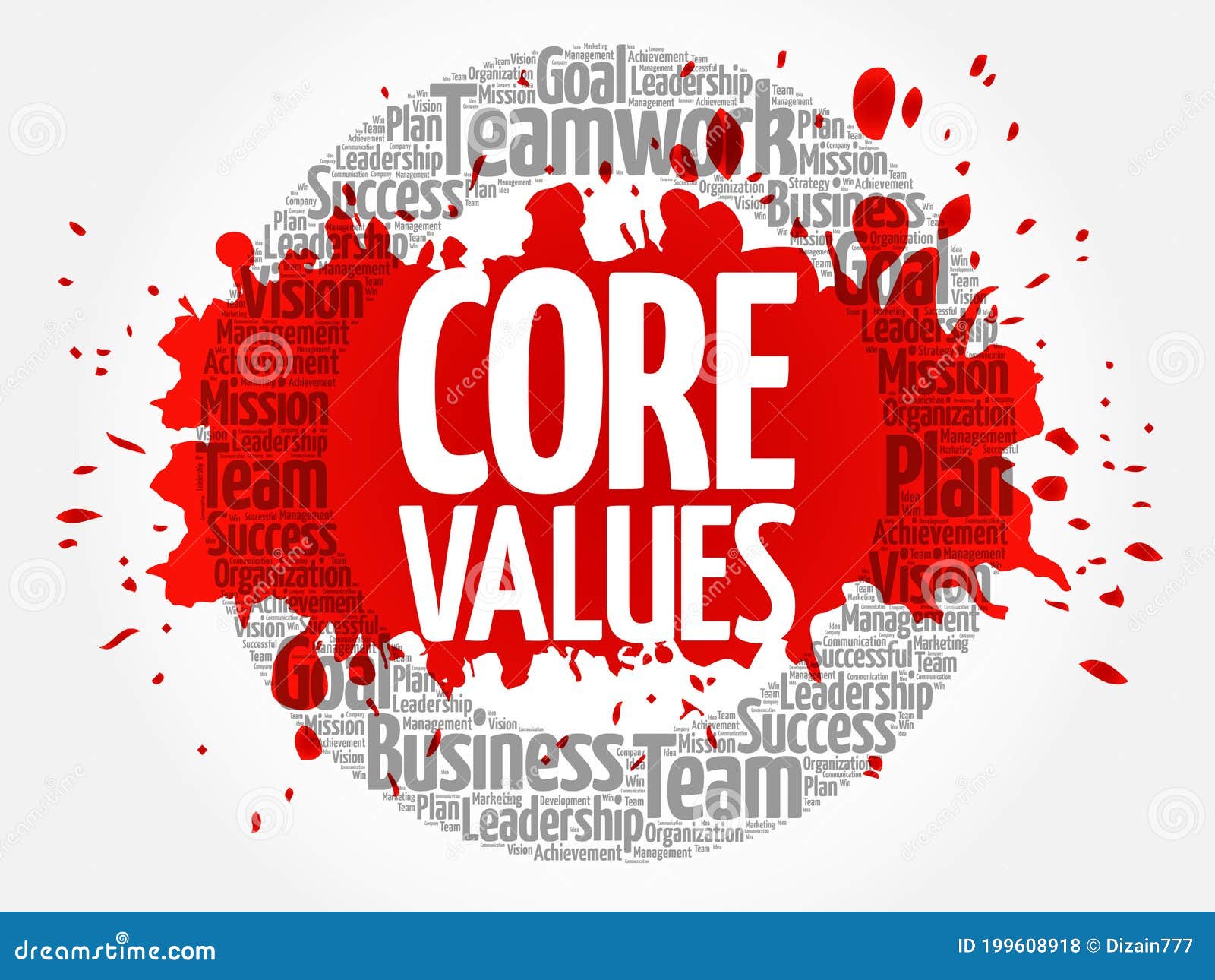 Core Values Circle Stamp Word Cloud Stock Illustration - Illustration ...