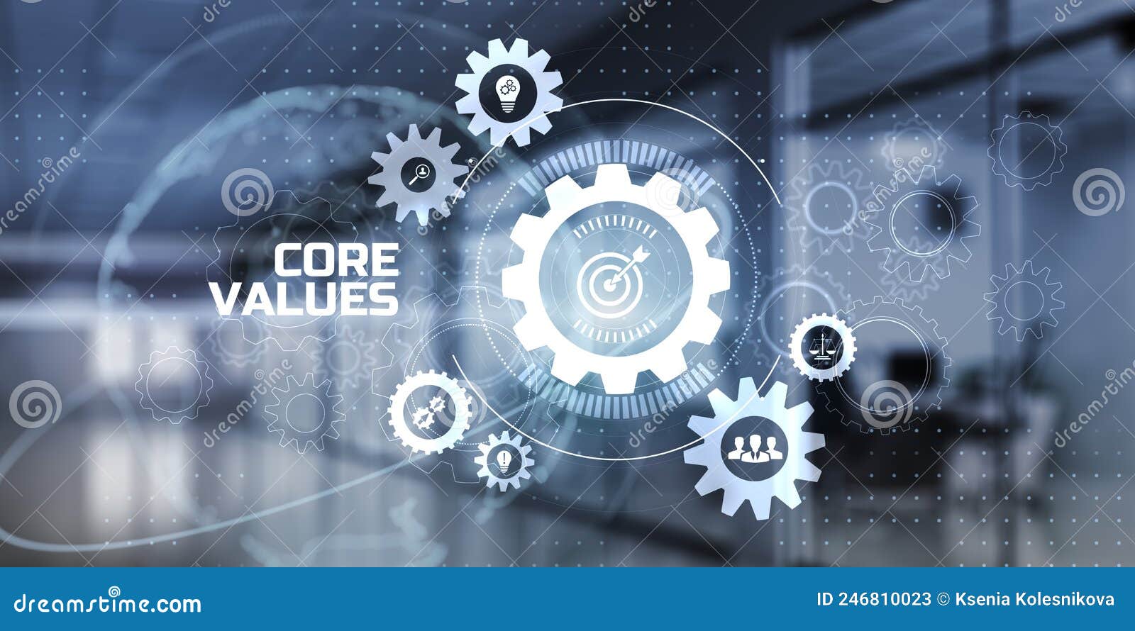 Core Values Company Vision Strategy Business Finance Concept Stock ...