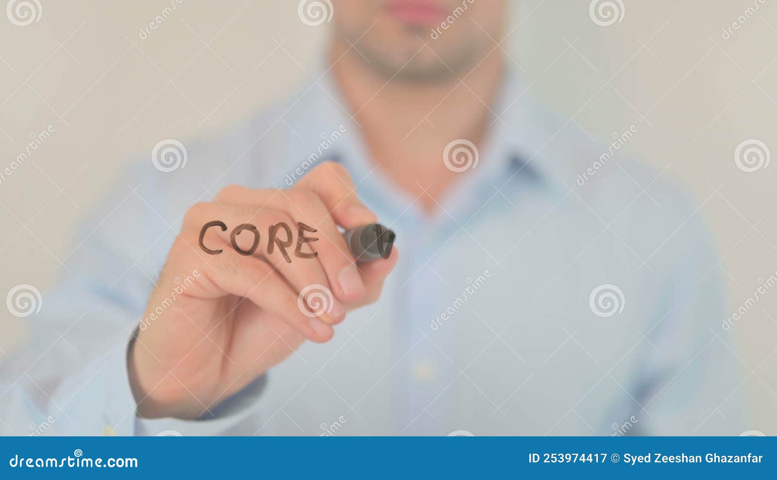 Core Values, Man Writing on Transparent Screen Stock Video - Video of ...