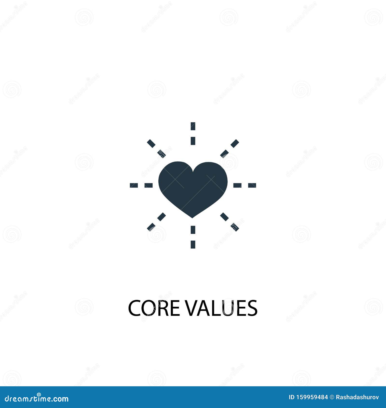 Core Values Icon. Simple Element Stock Vector - Illustration of value ...