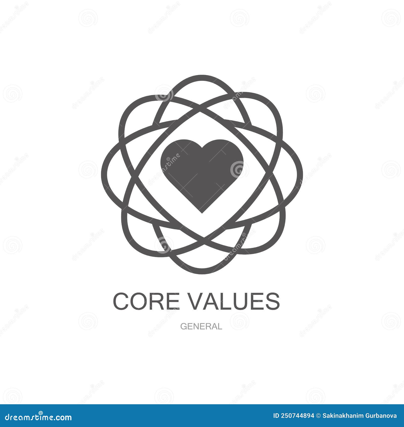 Core Values Icon. Trendy Core Values Logo Concept on White Background ...