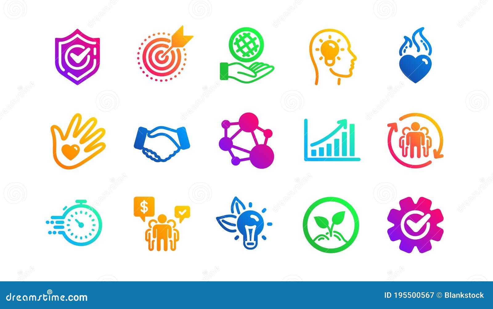 Core Values Icons. Integrity, Target Purpose and Strategy. Trust ...