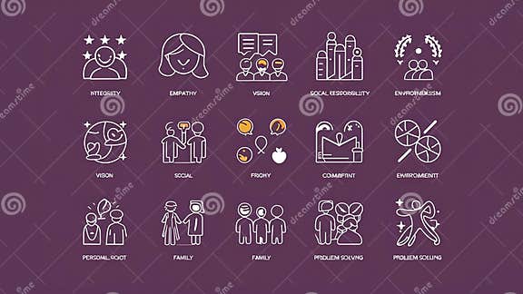 Core Values Illustrated: Integrity, Empathy, Strategy & More - a ...