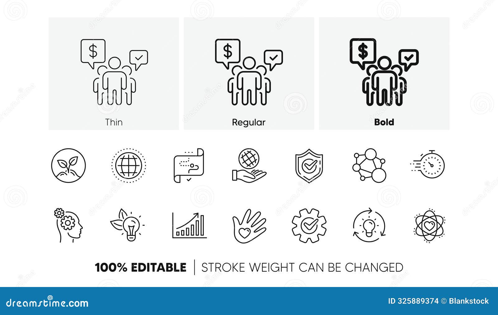 Core Values Line Icons. Integrity, Target Purpose and Strategy. Helping ...